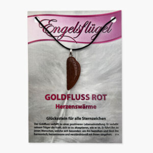 Engelsflügel aus Goldfluss rot | WELTSTEINE